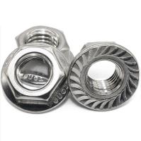 China Flange-nut Customize Carbon Steel Hex Head Nuts , Hexagon Coupling Nuts DIN Standard for sale
