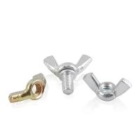 China Din 315 Steel Zinc Plated M8 Wing Nut / Butterfly Nut 4.8 8.8 Grade for sale