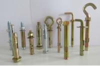 China Yellow Zinc Plated Metal Anchor Bolts , Carbon Steel Anchor Bolt Sleeve for sale