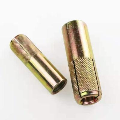 China 4.8 Grade Drop In Anchor Fasteners Q195 Carbon Steel Yellow Zinc Plated for sale