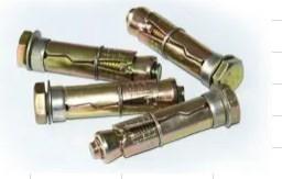 China Din Type 3/4 Pcs Metal Anchor Bolts M6 - M30 Sizes for sale