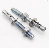 China Wedge M12x100 Through Bolt Anchor Concrete Carbon Steel for sale