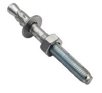China Wedge M12x100 Through Bolt Anchor Concrete Carbon Steel for sale