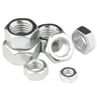 China High Quality Hardware Fasteners Hex Head Nuts Of 4.8 Grade With Iron White Zinc for sale