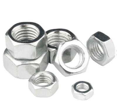 China M3-M72 Hex Head Nuts Din 934 Zinc Plated  4.8 8.8 Grade Carbon Steel Fasteners for sale