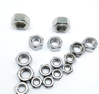 China M3-M64 Hex Head Nuts White Zinc Low Carbon Steel Din 934 For Industrial Fasteners for sale