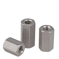 China DIN6334 long nut hex nuts carbon steel galvanized grade 4.8 hexagon coupling nuts for sale