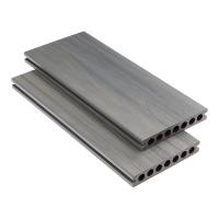 China Anti UV Outdoor Capped Composite Decking Trim 140x23mm Oak For Garden for sale