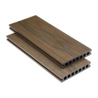 China Anti UV Outdoor Capped Composite Decking Trim 140x23mm Oak For Garden for sale