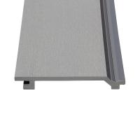 China 50% Wood Fiber Apartment Grey Exterior Wall Cladding Panels 38% HDPE 157x21mm for sale