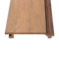 China 50% Wood Fiber Apartment Grey Exterior Wall Cladding Panels 38% HDPE 157x21mm for sale