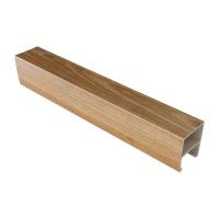 China Recycled Innocuous WPC Indoor Ceiling Panels Wood Grain 50x60mm for sale