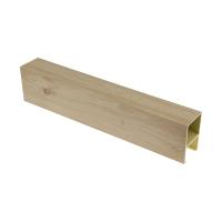 China Recycled Innocuous WPC Indoor Ceiling Panels Wood Grain 50x60mm for sale