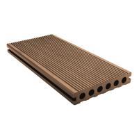 China Red Brown Hollow Composite Decking Floor 50% Wood Fibers High Strength for sale