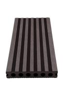 China Red Brown Hollow Composite Decking Floor 50% Wood Fibers High Strength for sale