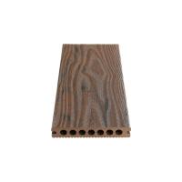 China 25mm Cedar Art Hollow Core Composite Decking Light Grey Wood Grain for sale