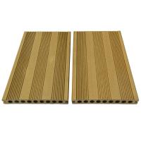 China 150*25mm WPC Fiber Hollow Composite Decking Recycled Cedar Color for sale