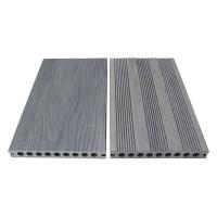 China 150*25mm WPC Fiber Hollow Composite Decking Recycled Cedar Color for sale