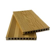China 200*25mm Park Grey Hollow Composite Decking Boards Easy Installation for sale