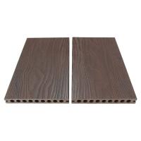 China Outdoor Real Wood Aesthetics Hollow Composite Decking 200x25mm for sale