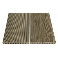 China Outdoor Plastic Wood Grain Hollow Composite Decking Cedar Color Recycled 2.2m 2.7m 3.6m for sale
