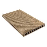 China Outdoor Plastic Wood Grain Hollow Composite Decking Cedar Color Recycled 2.2m 2.7m 3.6m for sale