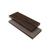 China Exterior Grey Wood Grain Composite Decking Materials 150x25mm for sale