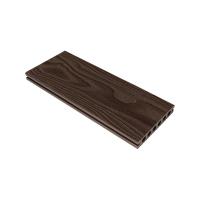 China Anti Mildew Hollow Core Composite Decking CNAS Woodgrain Color for sale