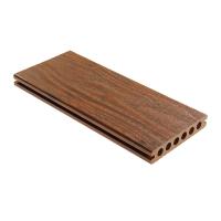 China Anti Mildew Hollow Core Composite Decking CNAS Woodgrain Color for sale