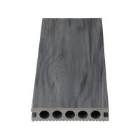 China 38% HDPE Wood Grain Cedar Tone Composite Decking Boards Garden Easy Installation for sale