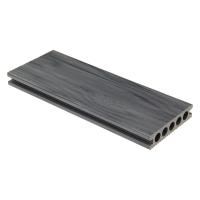 China WPC 140mm Hollow Composite Decking Boards Groove Surface Art Color For Villa for sale