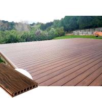 China FSC Light Gray Art Hollow Composite Decking 12ft Trim Boards For Swimming Pool for sale