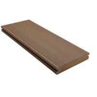 China Wood Fiber 138*26mm Solid Composite Decking Waterproof Deck Boards Insect Resistant for sale