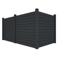 China Easy Installation Long Life Wood Fence Panels Timber No Splinter for sale