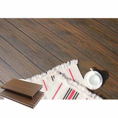 China Waterproof Capped Composite Decking Boards Walnut For Park High Strength 12ft for sale