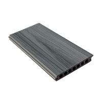 China Teak Yard Wood Plastic Capped Composite Deck 157*22mm No Crack Decking for sale