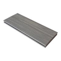 China Easy Installing 138x23mm Capped Composite Wood Decking Dark Teak for sale