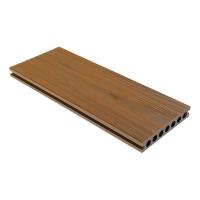 China 3D Wood Grain 3.6m Capping Deck Boards Ivory White Fire Resistance for sale