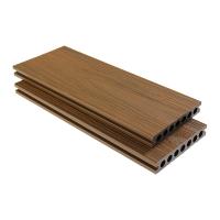 China 2.7m Terrace Capped Composite Decking board HDPE Eco Friendly Smoke Gray for sale