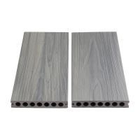 China 3D Wood Grain 3.6m Capping Deck Boards Ivory White Fire Resistance for sale