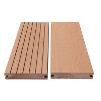 China Recyclable Plastic Cedar Look Solid Composite Decking Material 140x30mm for sale