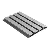 China 219x26mm Waterproof Exterior Wall Cladding Panel For Shopping Mall Red Pine for sale