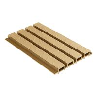 China 219x26mm Waterproof Exterior Wall Cladding Panel For Shopping Mall Red Pine for sale