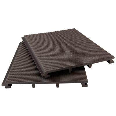 China 245*23mm Colored Exterior Wood Wall Panels Fibers Groove Surface for sale