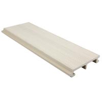 China 124x23mm No Warp Exterior Wall Cladding Groove Surface Waterproof Board for sale