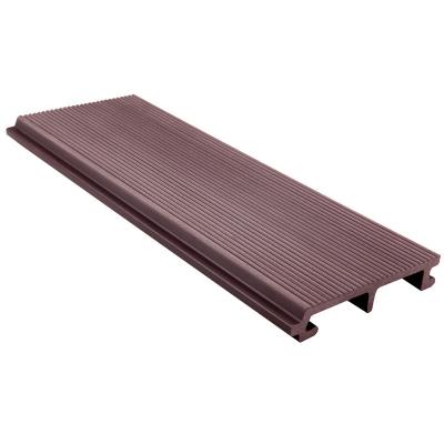 China 124x23mm No Warp Exterior Wall Cladding Groove Surface Waterproof Board for sale