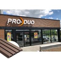 China 219x26mm Waterproof Exterior Wall Cladding Panel For Shopping Mall Red Pine for sale