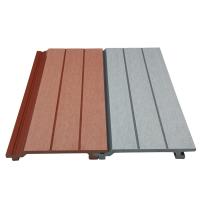 China Innocuous Wood Exterior Cladding Panels Anti UV No Crack Light Grey for sale
