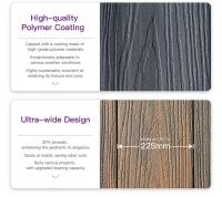 China Large Perfect Capped Plastic Composite Decking / Capped Wood Composite Decking for sale