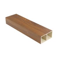China SGS Waterproof PVC Hollow Square Tube 2.9m Antisepsis No Crack for sale